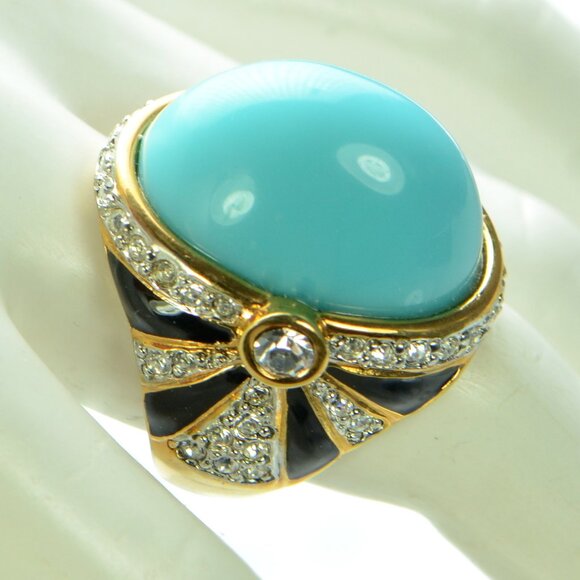 Kenneth Jay Lane | Jewelry | Kenneth Jay Lane Kjl Turquoise Cabochon ...